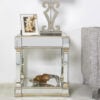 Athens Gold Mirrored End Side Table Ex Display | Picture Perfect Home