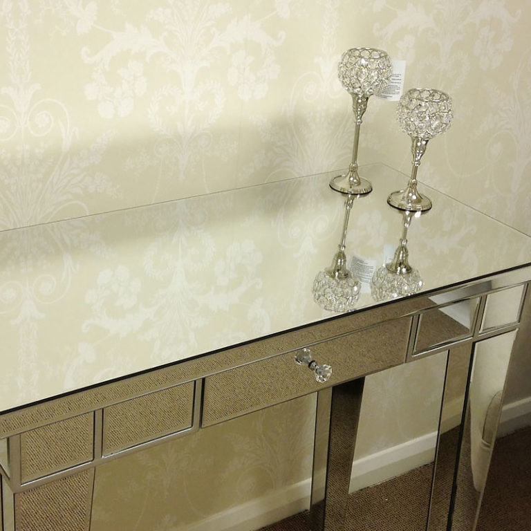 Classic Mirror 1 Drawer Mirrored Console Table | Picture Perfect Home