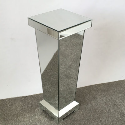 Classic Mirror Medium Mirrored Display Pedestal Side Table 70cm ...