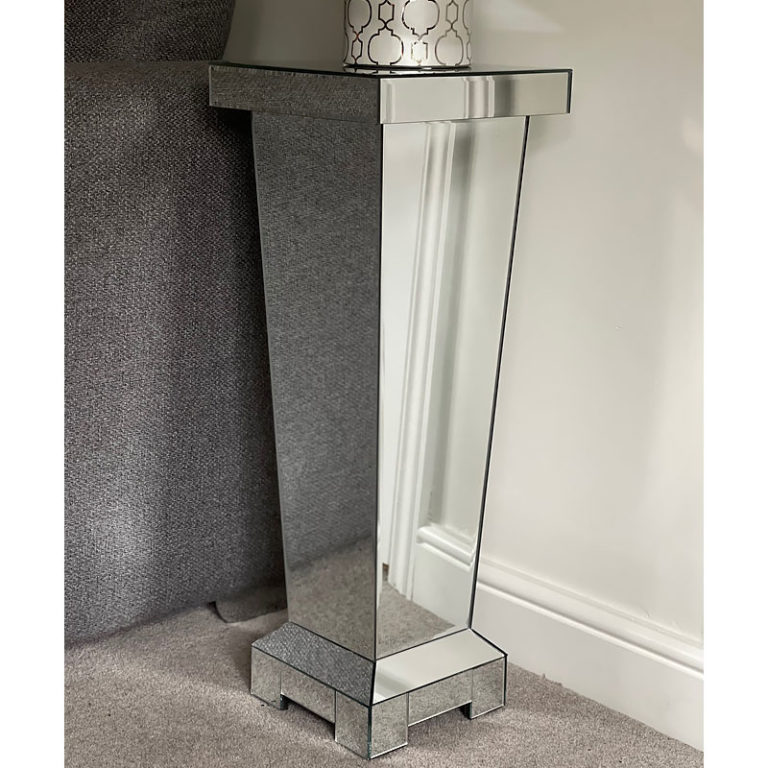 Classic Mirror Small Mirrored Display Pedestal | Picture Perfect Home