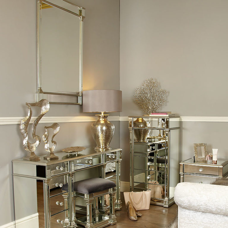 Athens Antique Silver Rectangular Wall Mirror | Picture Perfect Home