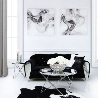 Colton Contemporary Chrome And Clear Glass Drinks Trolley | Picture ...