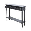 Arabella Grey Wood Medium 3 Drawer Console Table Hallway Table ...
