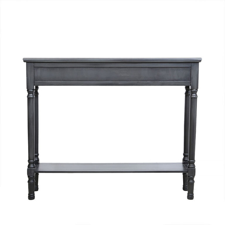 Arabella Grey Wood Medium 3 Drawer Console Table Hallway Table ...
