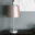 Silver Metal Table Lamp With Silver Shade 52cm | Picture Perfect Home