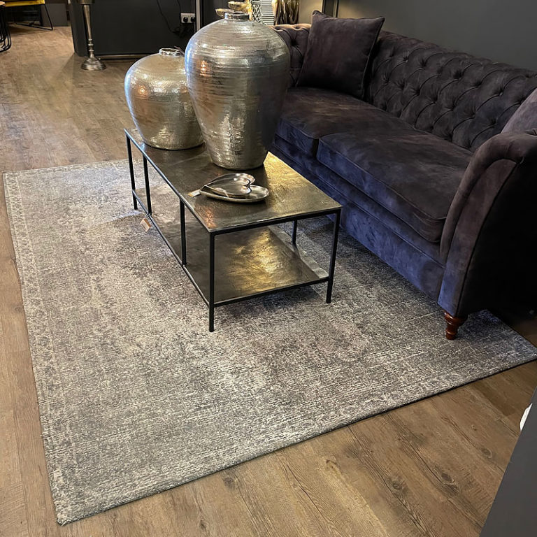 Large Grey Vintage Style Rug 230cm | Picture Perfect Home