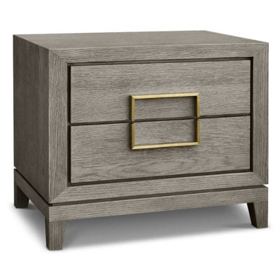 Hugo Textured Grey Taupe Oak 2 Drawer Console Table With Gold Handles ...