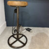 Industrial Retro Vintage Brown Leather Bicycle Pedals Bar Stool ...