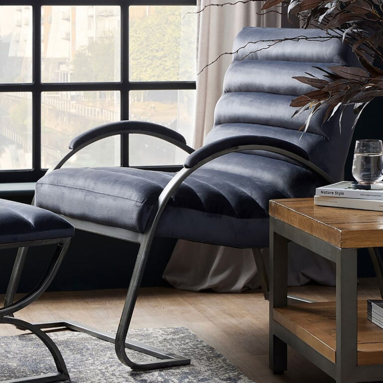 Luxury Plush Velvet Grey Ribbed Upholstered Ark Armchair | Picture ...