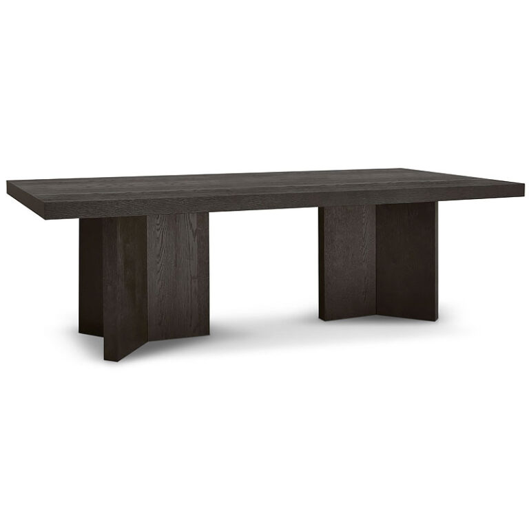 Madeline Dark Brown Oak Wood Veneer 10 Seater Dining Table 240cm ...