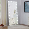 Broadway Hollywood Floor Mirror With 20 Light Bulbs 170cm | Picture ...