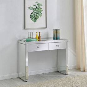 Verona 7 Drawer Mirrored Glass Dressing Table Vanity Table | Picture ...