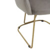 Montserrat Mink Velvet Tub Dining Chair With Gold Legs | Picture ...