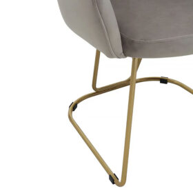 Montserrat Mink Velvet Tub Dining Chair With Gold Legs | Picture ...