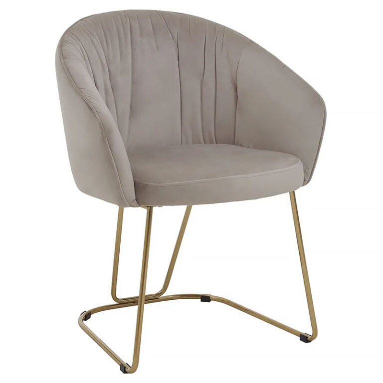 Montserrat Mink Velvet Tub Dining Chair With Gold Legs | Picture ...