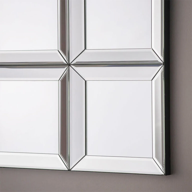 Brockham Panelled Grid Wall Mirror 80cm Slight Second | Picture Perfect ...