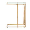 Colton Gold Metal And Glass Sofa Table Laptop Table Side Table ...