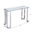 Azaria Grey Gunmetal Steel And White Marble Effect Glass Console Table ...