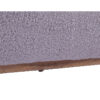 Teddy Grey Boucle Ottoman Stool With Natural Wooden Base | Picture ...