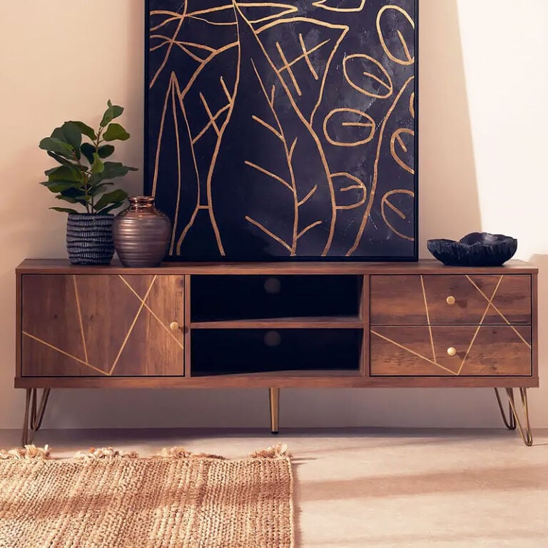 Gold TV Stands | Picture Perfect Home