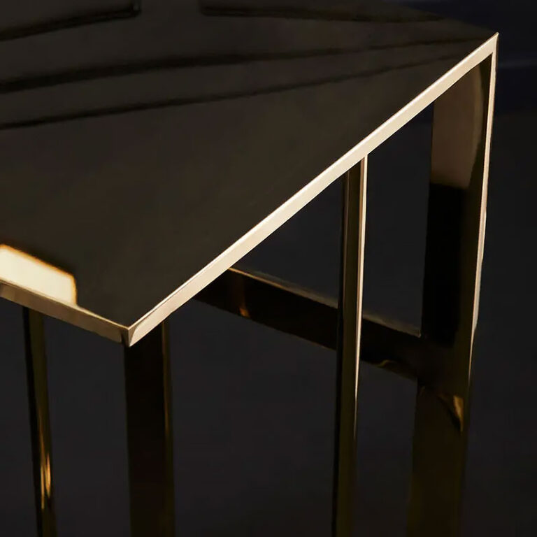 Art Dèco Gold Metal Sofa Table Laptop Table Side Table | Picture ...