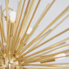 Art Deco Sputnik Gold Brass Spikes 9 Light Ceiling Pendant Chandelier ...