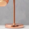 Art Deco Copper Rose Gold Metal Table Desk Lamp 50cm With Two Lights ...