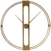 Extra Large Industrial Skeleton Dual Ring Round Gold Metal Wall Clock ...