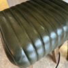 Industrial Green Genuine Leather Pommel Horse Bar Stool With Wood Legs ...