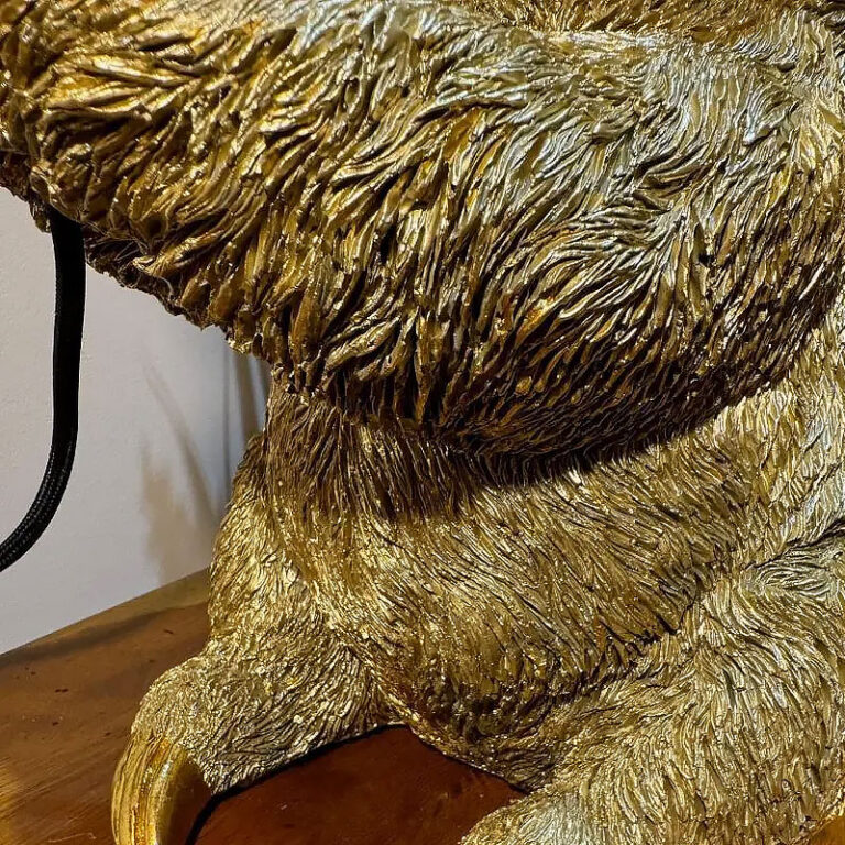 Antique Gold Resin Sloth Quirky Animal Table Lamp 30cm | Picture ...