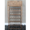 Copper Rose Gold Metal 1 Drawer Wine Rack Bar Cabinet | Picture Perfect ...