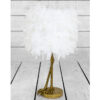 Antique Gold Resin Large Bird Leg Animal Table 79cm With White Feathers ...