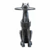Black Resin And Antiqued Mirrored Glass Dog Animal Side Table 67cm ...