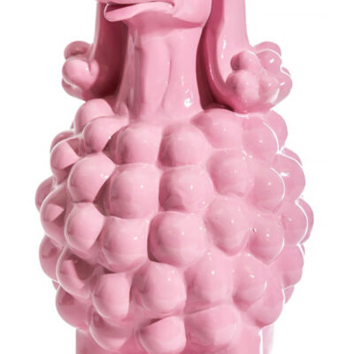 Pink Resin And Glass Poodle Dog Animal Side Table End Table 64cm ...