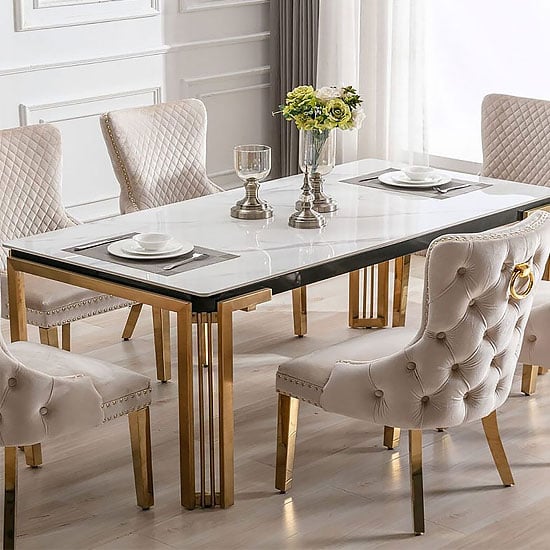 Gold Dining Tables | Picture Perfect Home
