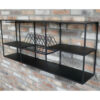 Industrial Black Metal Kitchen Wall Shelving Unit 120cm | Picture ...