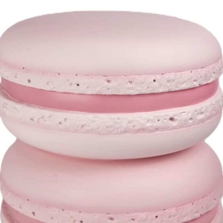 Boho Pink Resin Macaroon Stack Side Table Stool 46cm | Picture Perfect Home