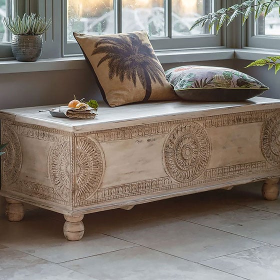 Mango Wood Stools And Benches | Picture Perfect Home