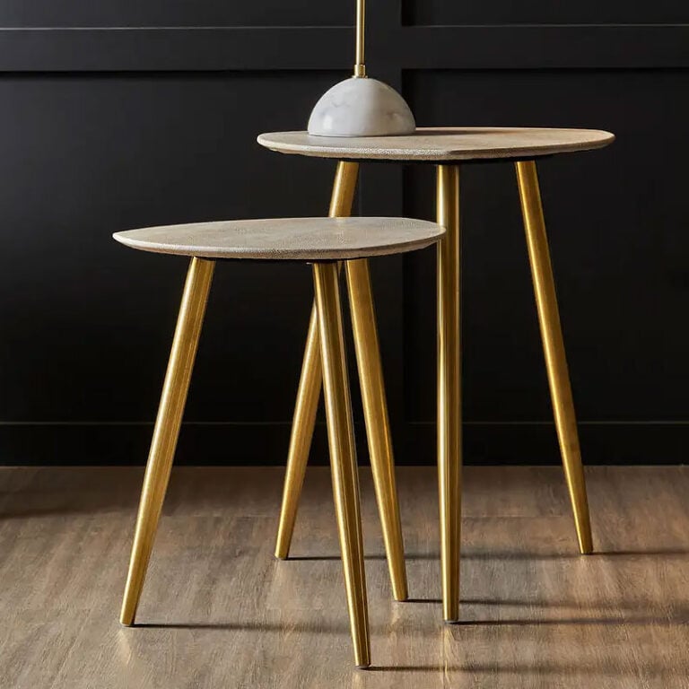 Gold Nesting Tables And Gold Nests Of Tables | Picture Perfect Home