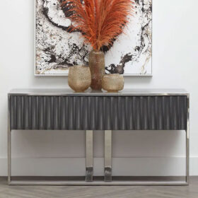 Chrome Console Tables | Picture Perfect Home
