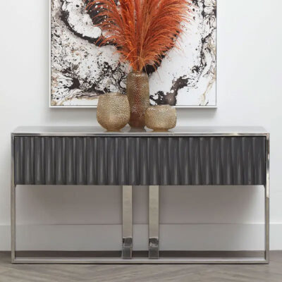 Chrome Console Tables | Picture Perfect Home