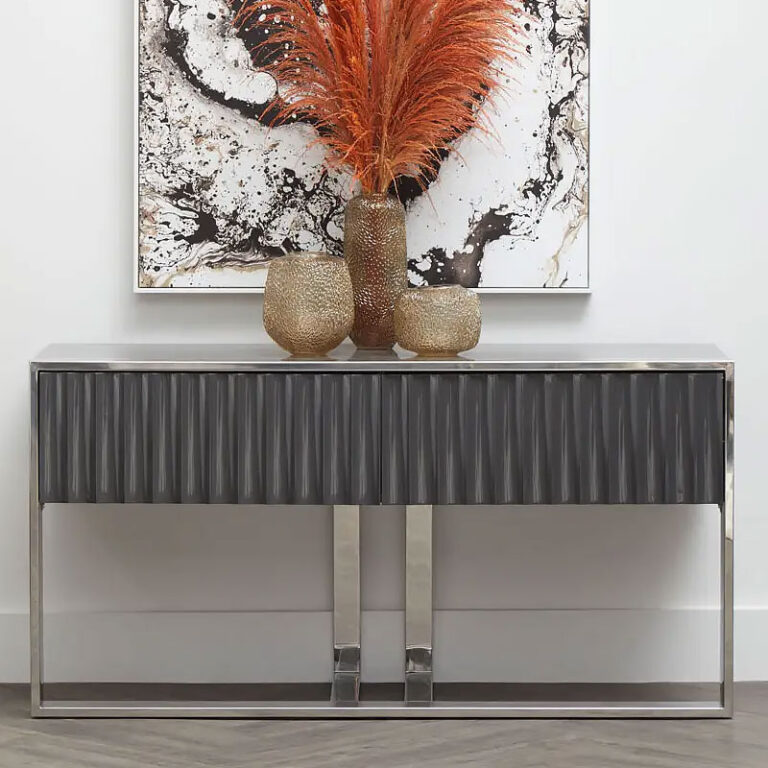 Chrome Console Tables | Picture Perfect Home